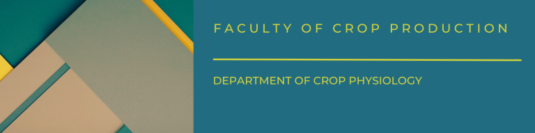 Department Of Crop Physiology Sindh Agriculture University Tandojam Department Of Crop Physiology Sindh Agriculture University Tandojam